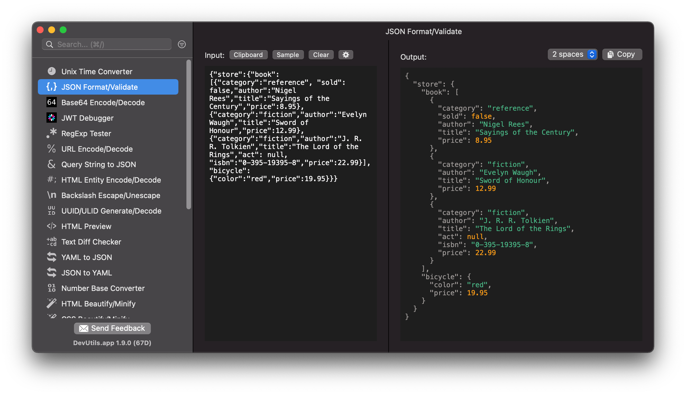 JSON Formatter Validator